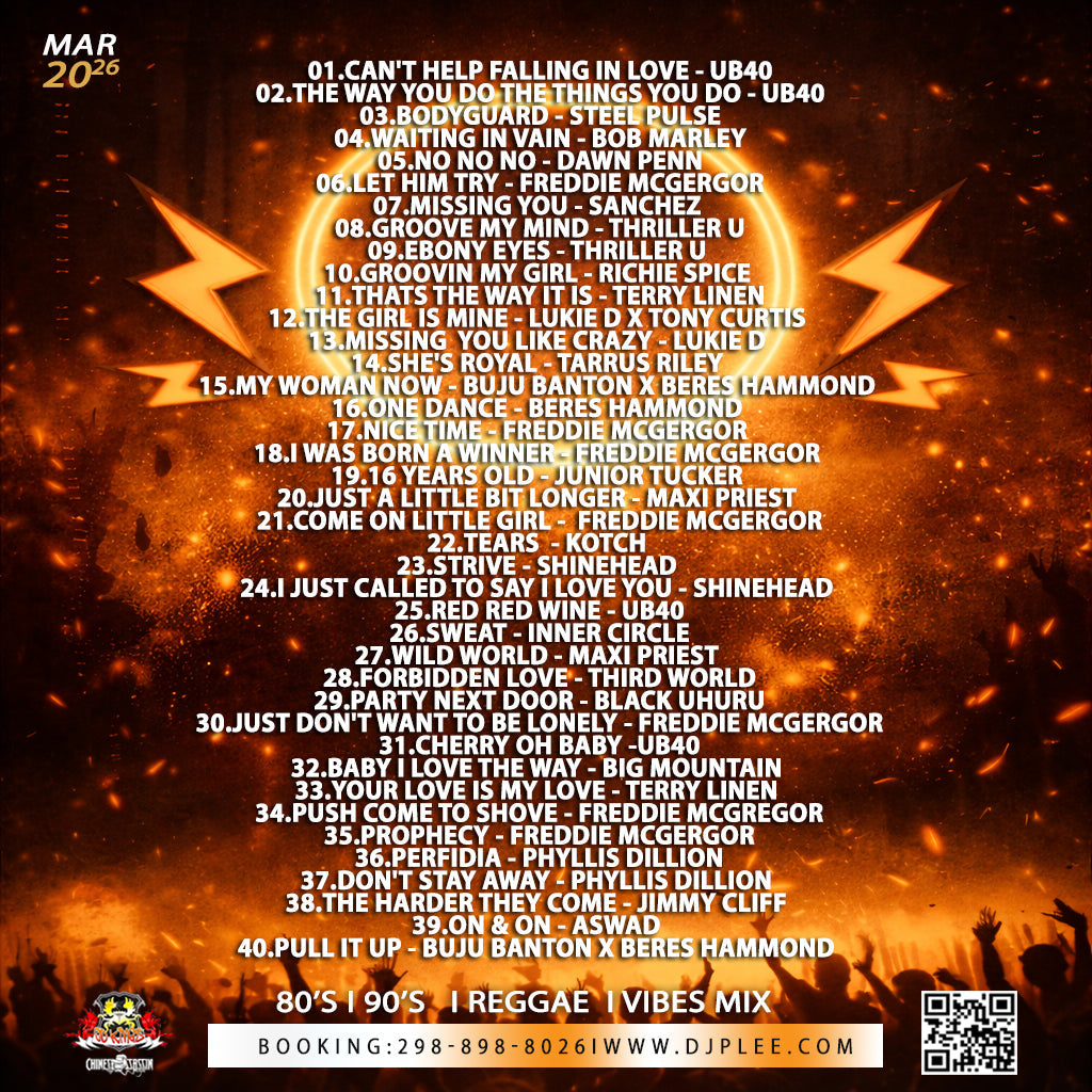 REGGAE PARTY IN SESSION (MAR-2026) – Dj P-lee